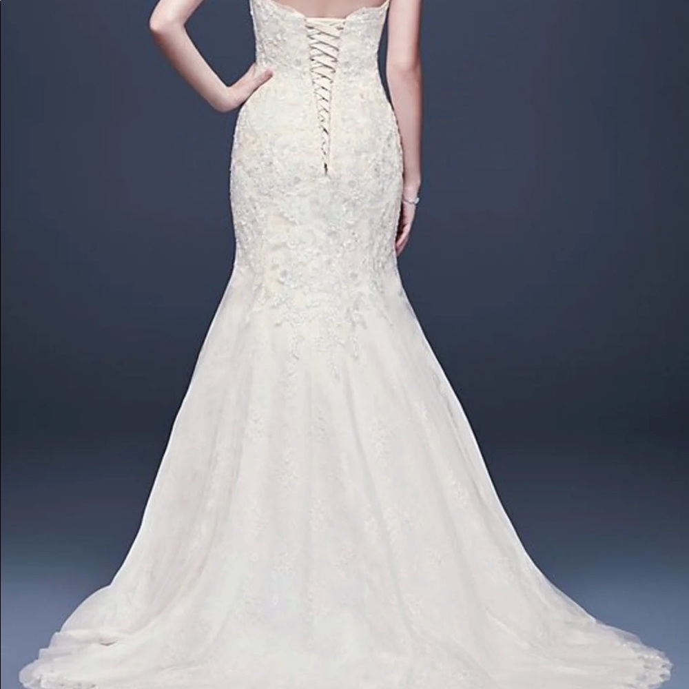 Corset Beaded Lace Mermaid Wedding Dress Petite - Gem